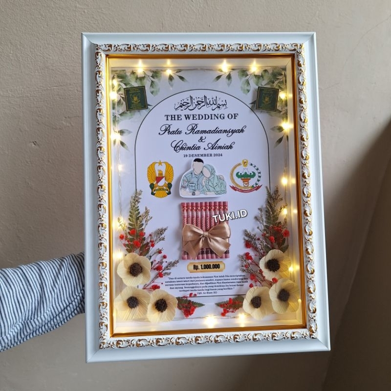 Jual BINGKAI MAHAR PROFESI PERSIT/TNI/POLISI BISA REQUEST LOGO | FRAME ...