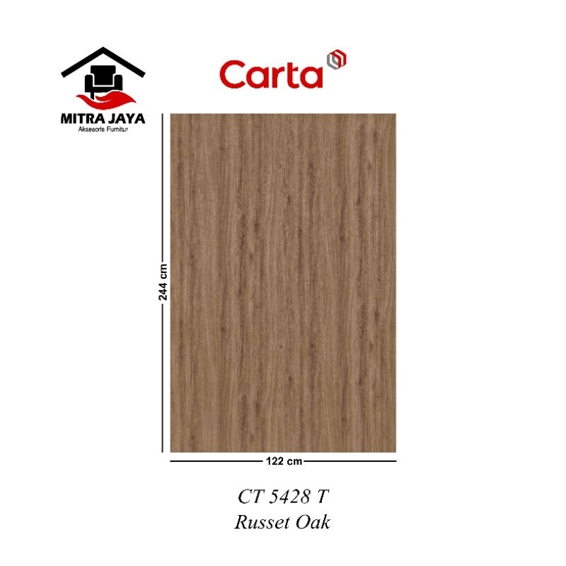 Jual HPL Carta CT 5428 T Carta HPL Russet Oak CT5428T CARTA Hpl Pelapis Kayu Tipe Ct5428t Russet ...