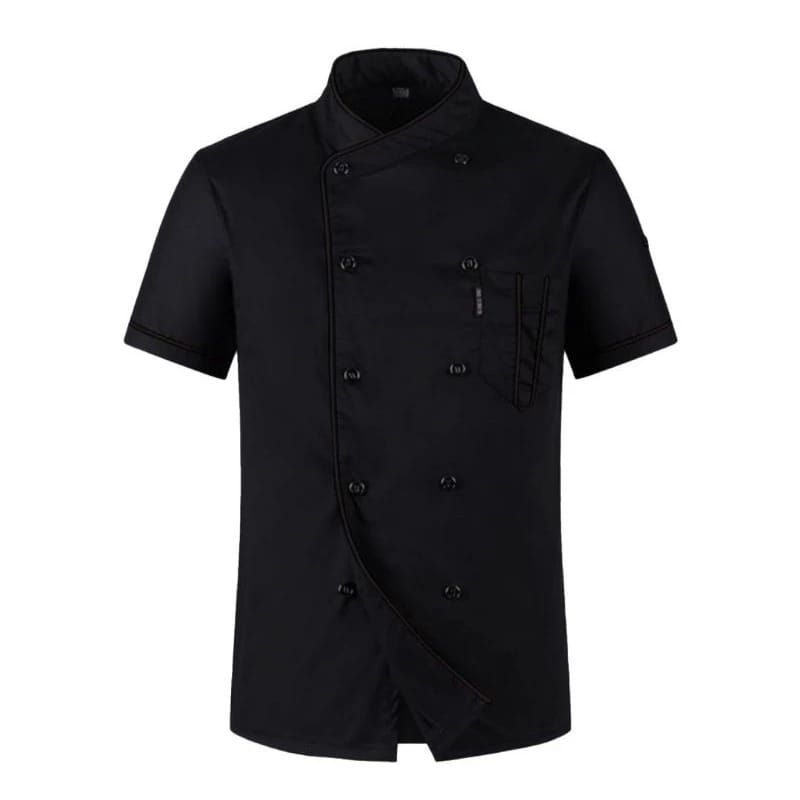 Jual Jacket chef kemeja seragam koki baju masak lengan pendek unisek ...