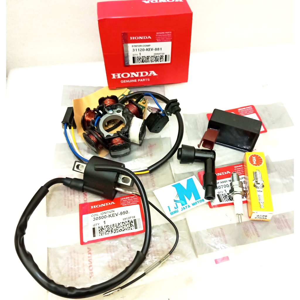 Jual Paket 5 Item Pengapian Spull spull Assy set Supra X Lama Supra Fit ...