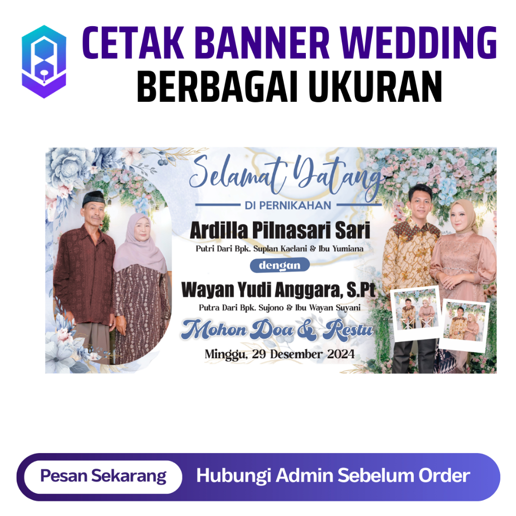Jual Desain Cetak Banner Spanduk Wedding, Pernikahan, Selamat Datang, Mohon Doa Restu | Free ...