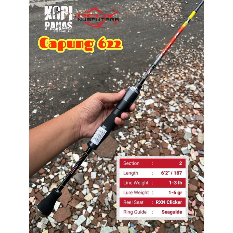 Jual Joran Rod Relix Nusantara Capung 622 1-3 lb Gen 2 3 4 SE Penta ...