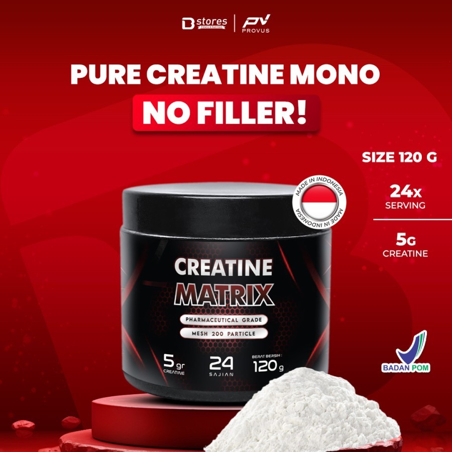 Jual Provus Creatine Matrix 120 Gram 24 Serving Bstores | Shopee Indonesia