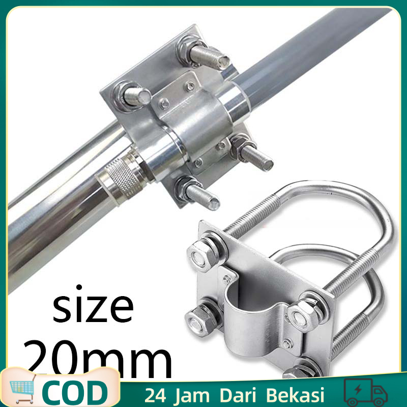 Jual 1pcs Bracket Antena Tv Bracket Antena Outdoor Klem Tiang Antena ...