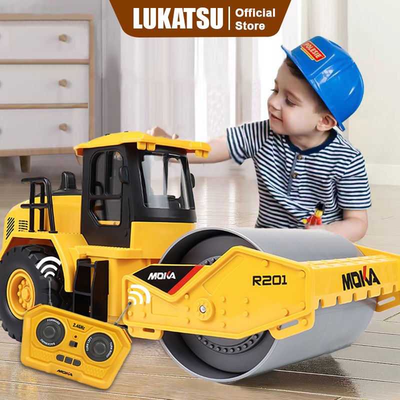 Jual LUKATSU Mainan Remote Control Road Roller Paduan 2.4GHZ Kendaraan ...