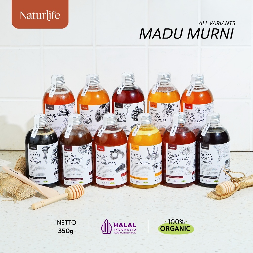 Jual MADU MURNI ASLI 350GRAM NATURLIFE ORIGINAL ALAMI TANPA CAMPURAN APAPUN RAW HONEY | Shopee ...