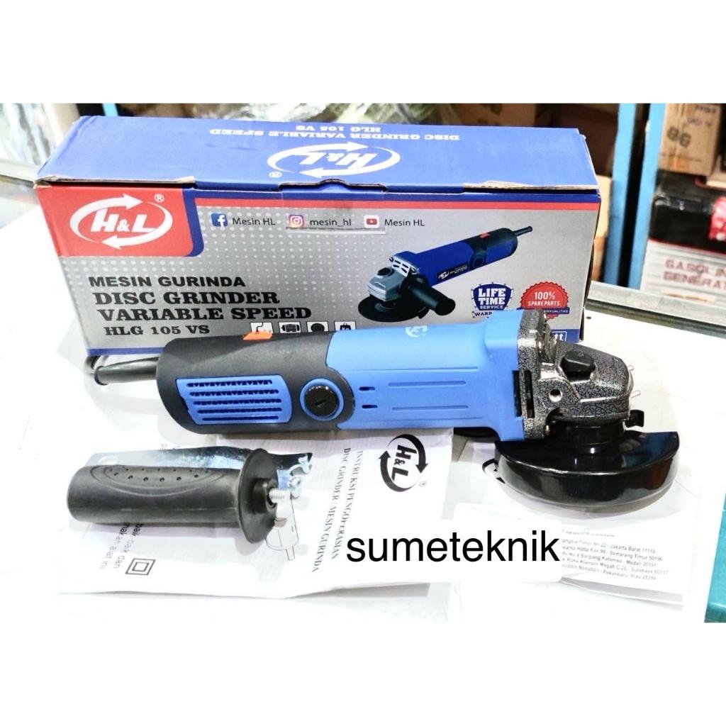 Jual Gerinda Variable Speed H&L HLG105VS Grinder 4" HLG105 VS Gerinda H ...