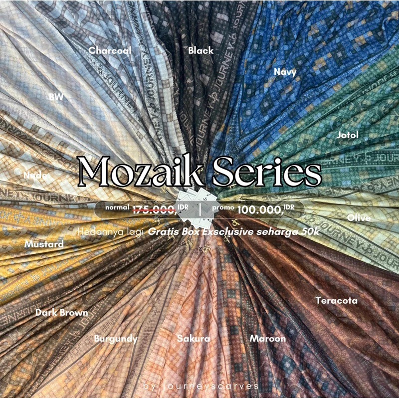 Jual OPEN PO MOZAIK SERIES BY JOURNEY SCRAVES BOX DAN TANPA BOX ...