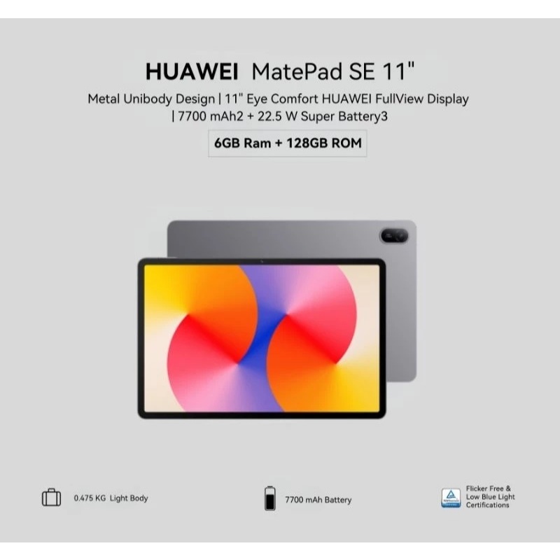 Jual HUAWEI MatePad SE 11" Tablet 6/128 GB ram 6GB internal 128GB FHD+ ...