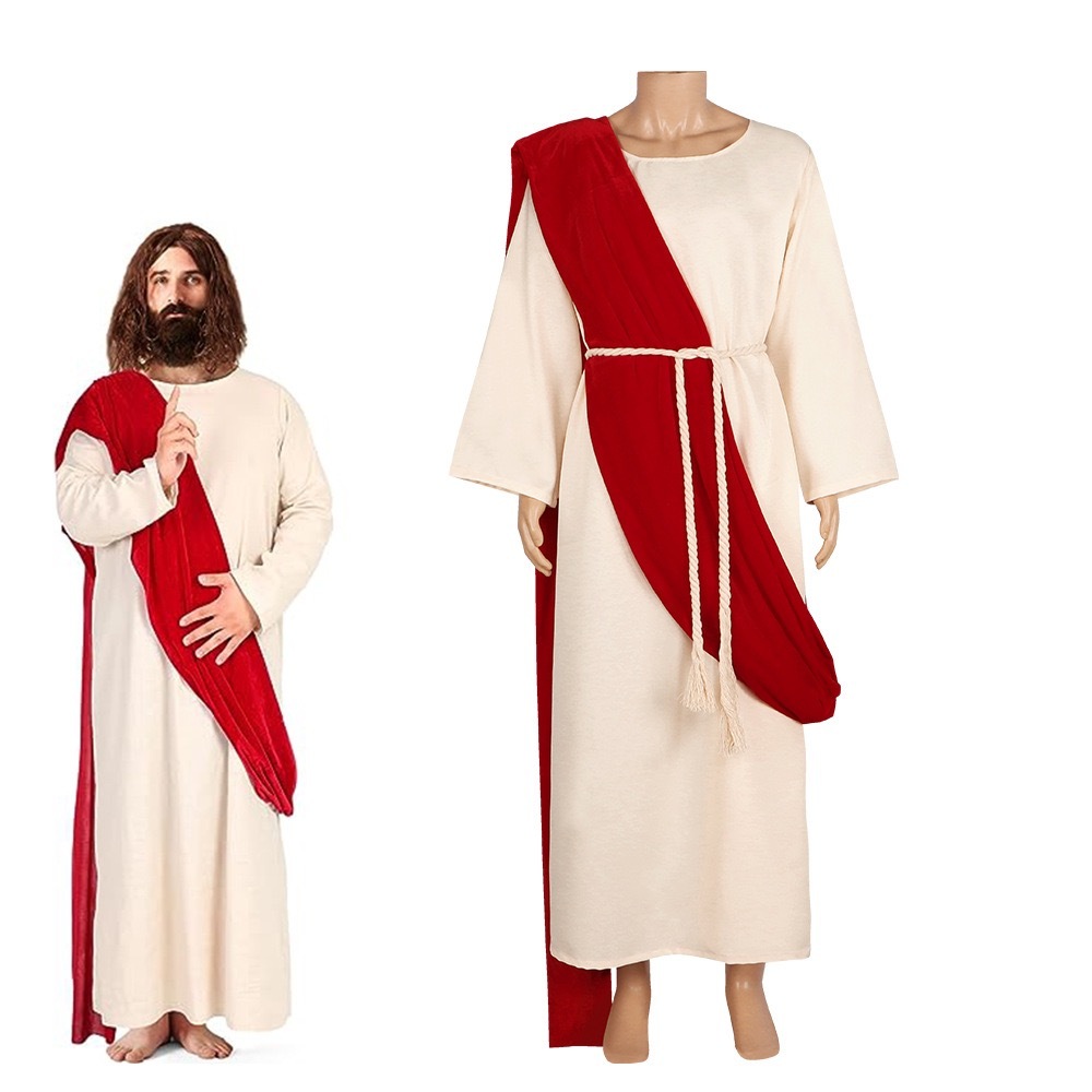 Jual Roman Priest Monk Jesus Christ Halloween Anicent Greek Costume ...