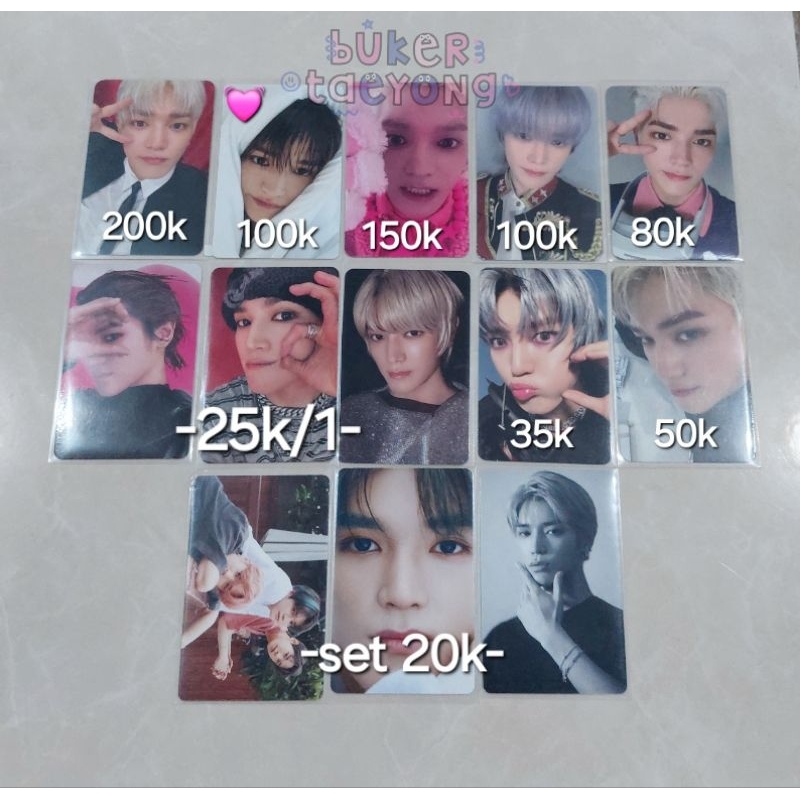 Jual official photocard pc aab taeyong nct solo tap ty track | Shopee Indonesia