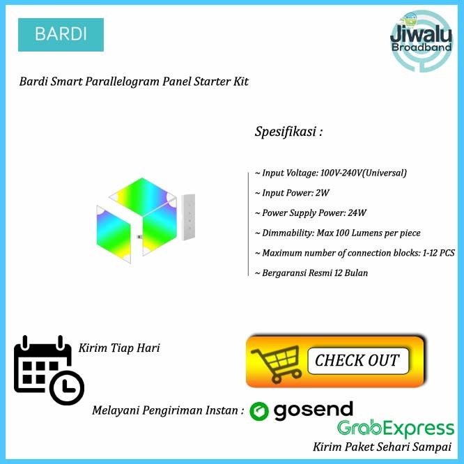 Jual Bardi Smart Parallelogram Panel Starter Kit | Shopee Indonesia