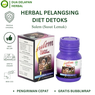 Jual Herbal Pelangsing SUSUT LEMAK | SULEM SUPLEMEN KAPSUL DIET DETOK PENURUN BERAT BADAN ...