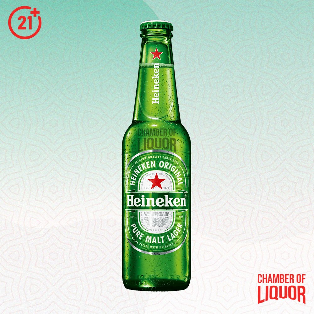 Jual Heineken Pure Malt Lager Beer Pint Bir Botol 330ml | Shopee Indonesia