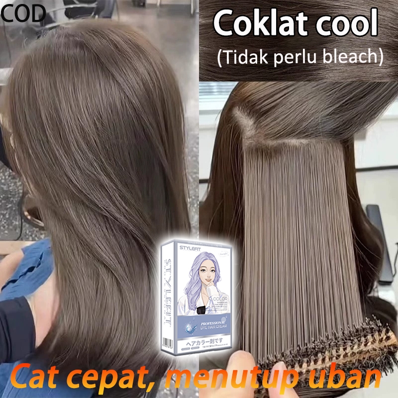 Jual 【Beli 100ml gratis 100ml】STYLE FIT cat rambut coklat cool *200ml ...