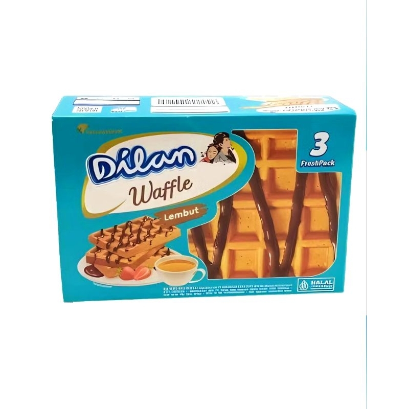 Jual dilan WAFFLE coklat lembut isi 3 fresh pac 80 gram | Shopee Indonesia
