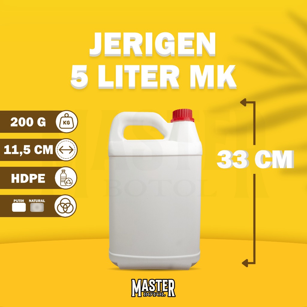 Jual Jerigen 5 Liter/Minyak Goreng /5 kg/HDPE 5 Liter | Shopee Indonesia