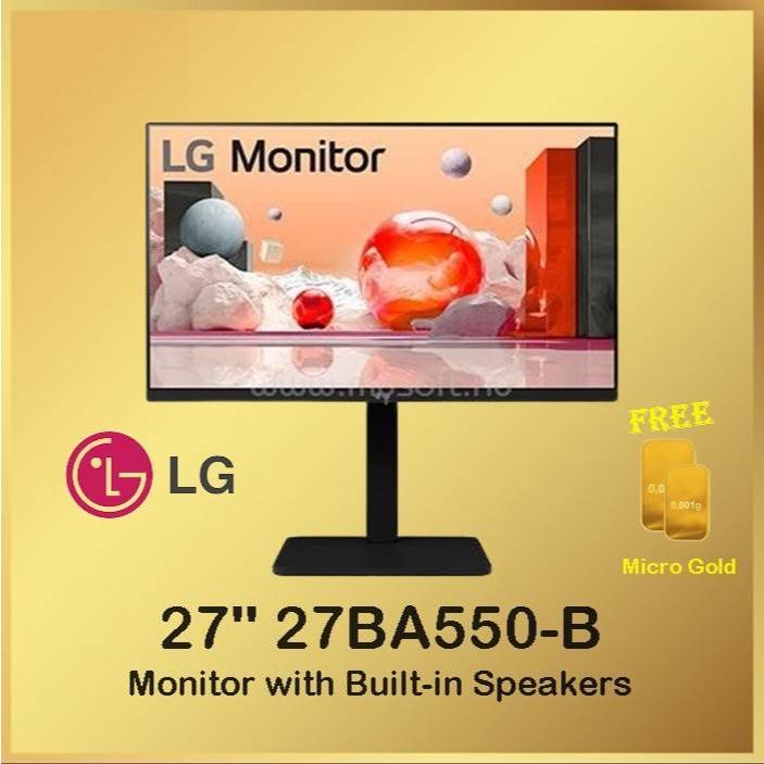 Jual Monitor LG 27BA550-B 27" FHD IPS 100Hz Monitor Built-in Speaker ...