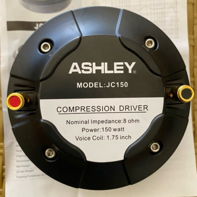 Jual Tweeter Ashley Jc 150 500 Watt Vc 1.75 Inchi | Shopee Indonesia