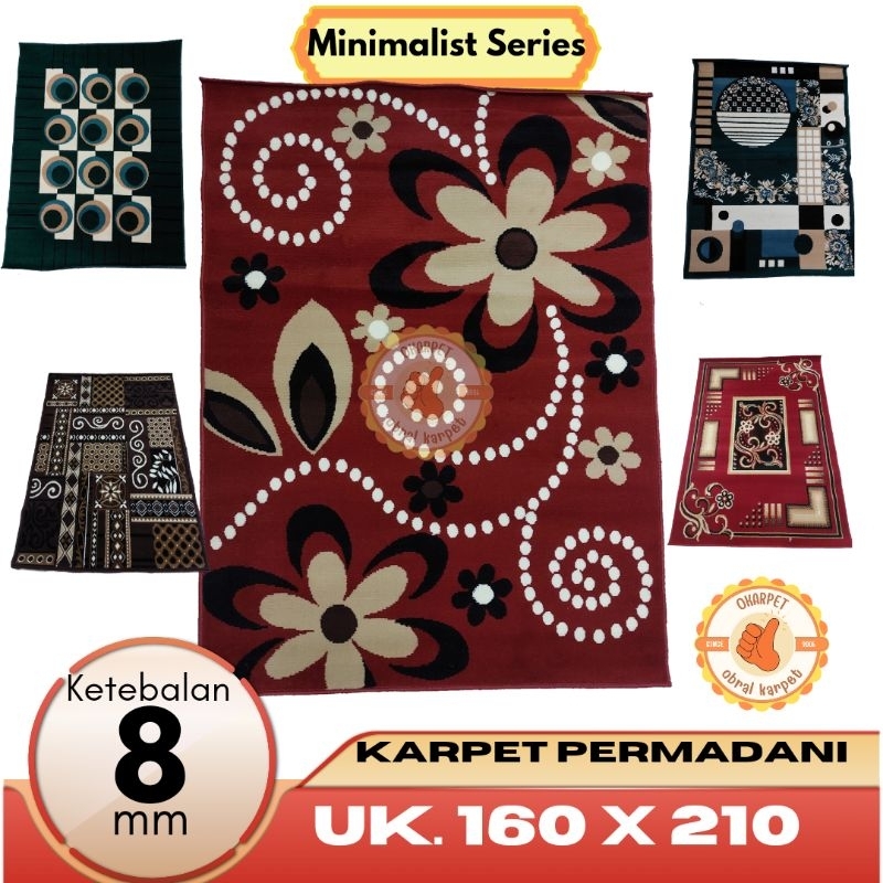Jual Karpet Permadani Moderno uk. 160 x 210 cm Tebal 8mm | Shopee Indonesia