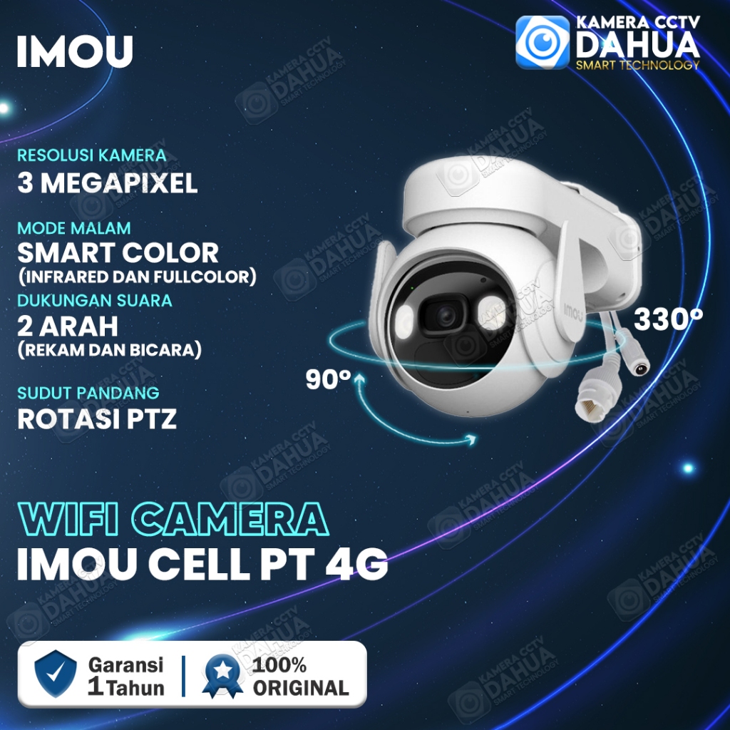 Jual CAMERA CCTV 4G IMOU 3MP KAMERA SIM CARD BATERAI FULL COLOOR AUDIO ...