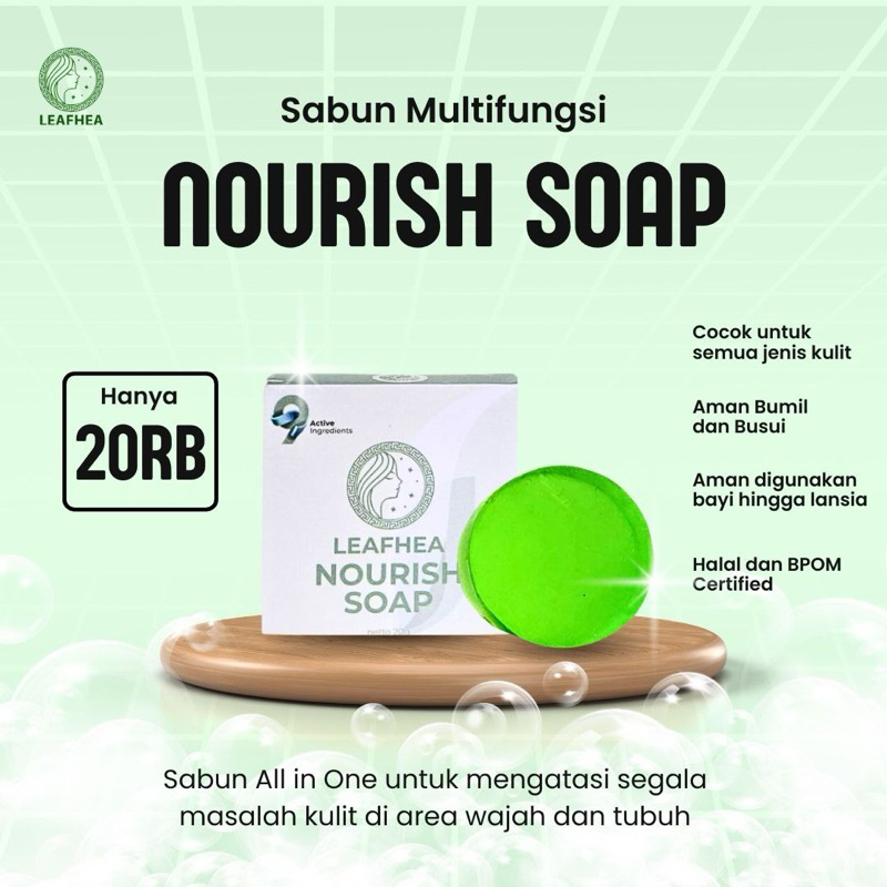 Jual Sabun Wajah Nourish Soap 1pc @20gr sabun kecantikan, glowing skin ...
