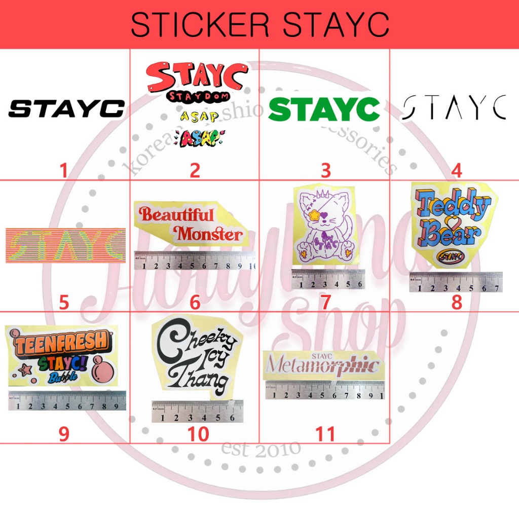 Jual Sticker StayC Logo part 1 (5pcs Sticker) Unofficial | Shopee Indonesia