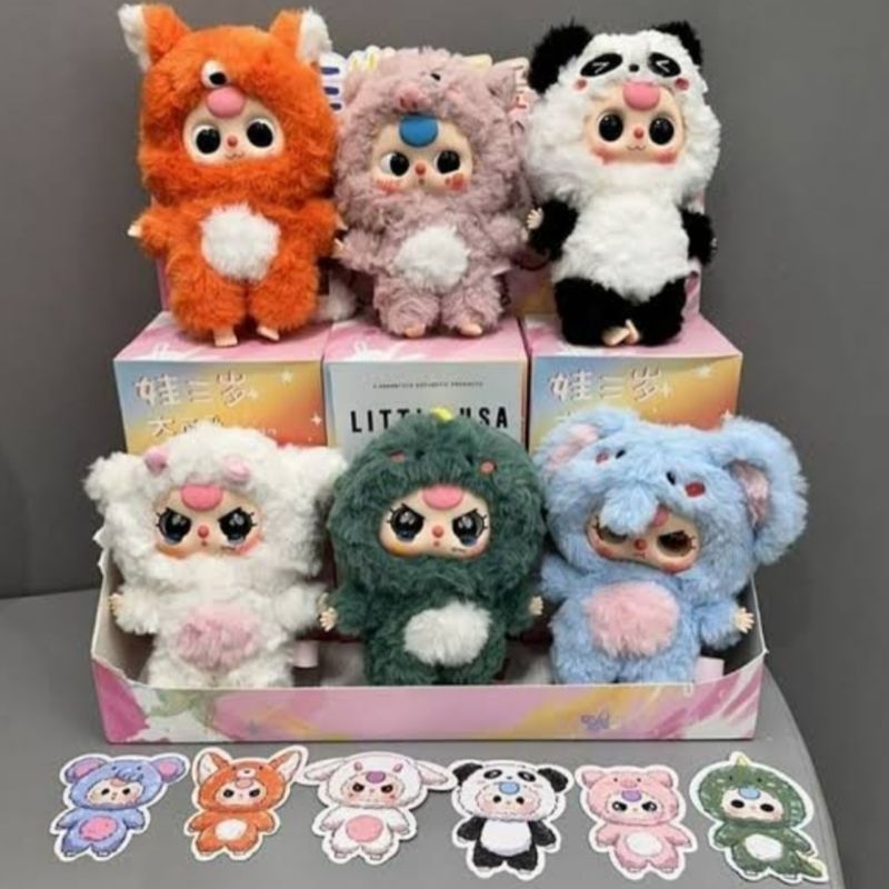 Jual Baby three v3 third generation blind box / selected boneka toys ...