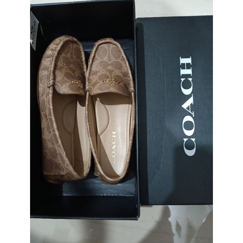 Jual sepatu coach sign brown | Shopee Indonesia