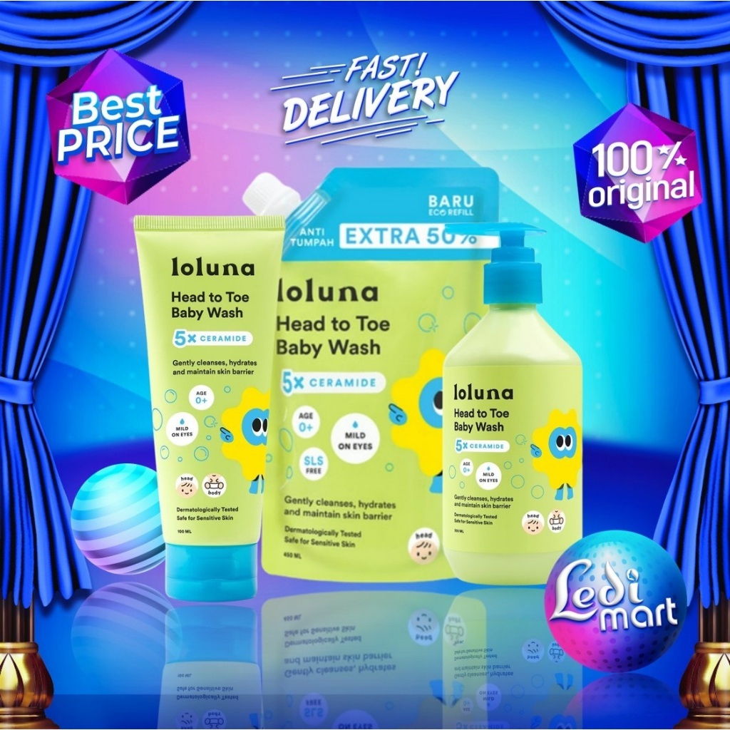Jual Loluna Head To Toe Wash Series - 100ml - 300ml - 450ml - Sabun ...