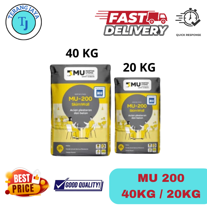 Jual MU200 Acian Plester & Beton SkimWall - Mortar Utama MU-200 ...