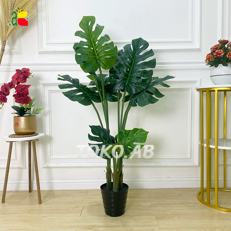 Jual RB6053 POHON ARTIFICIAL BESAR DAUN MONSTERA MY 130CM TANAMAN ...
