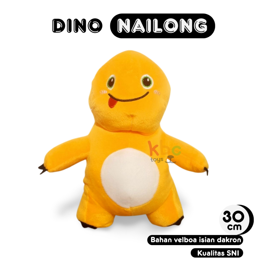 Jual Boneka Dino Kuning Nailong Ukuran 30cm Cartoon Dinosaurus Nalong ...