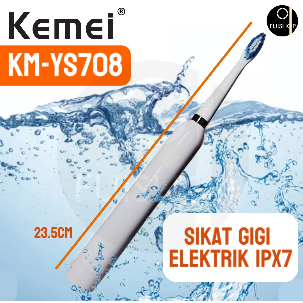 Jual SIKAT GIGI ELEKTRIK KEMEI KM YS-708 TOOTHBRUSH ISI ULANG GIGI BASIS PENGISIAN | Shopee ...