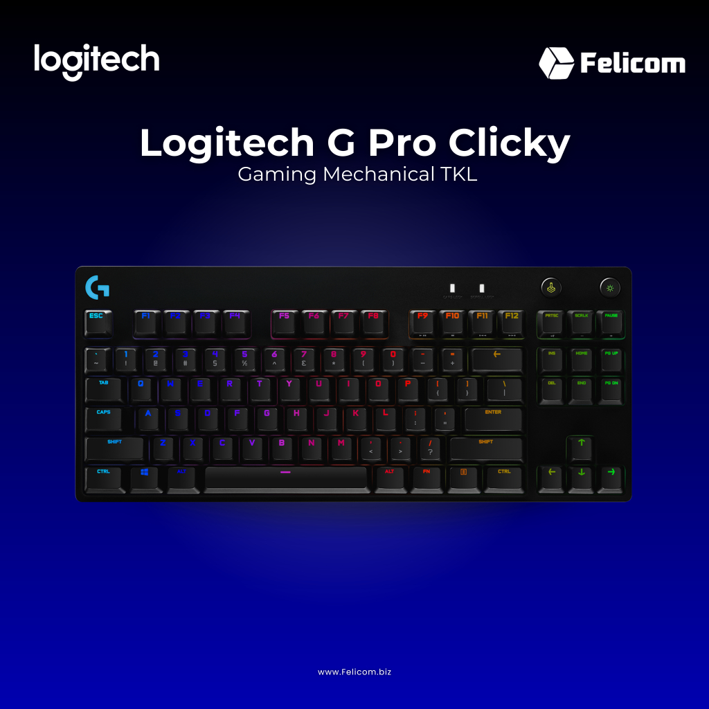 Jual Logitech G Pro Clicky Keyboard Gaming Mechanical TKL RGB for ...