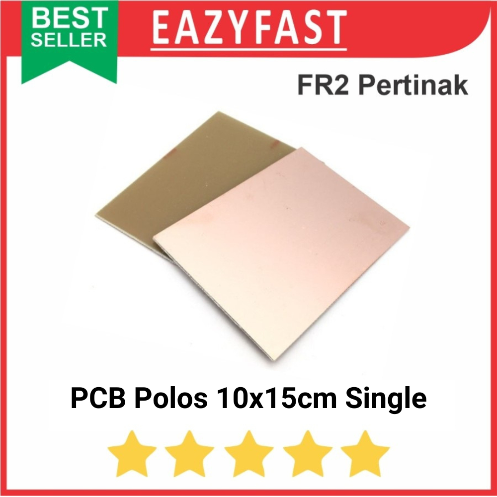 Jual PCB Polos 10x15 10x15cm Single Layer Side Sisi Papan Pertinak FR2 ...