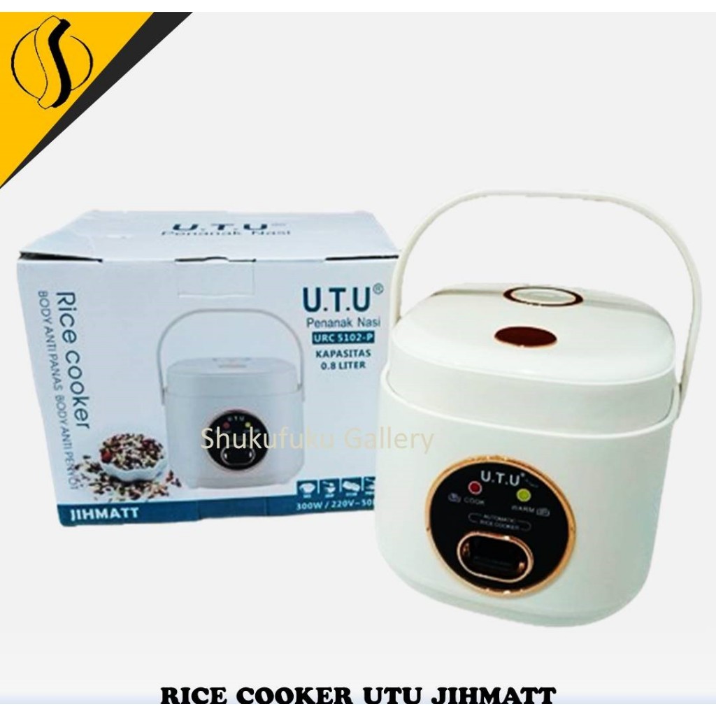 Jual RICE COOKER UTU JIHMATT/PENANAK NASI UTU JIHMATT URC 5102-P 0.8 ...