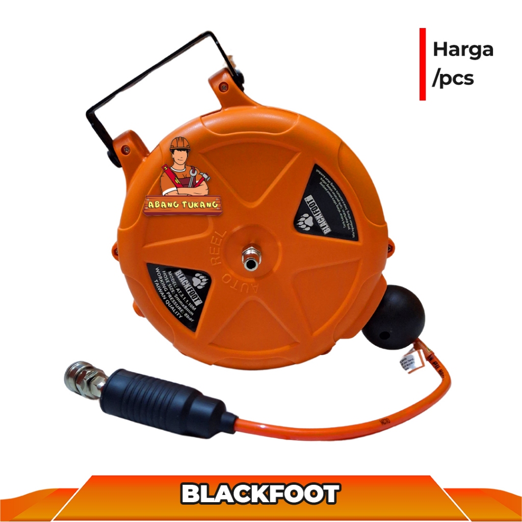 Jual Air Hose Reel Blackfoot 10 Meter Selang Angin Compressor 10 Meter ...