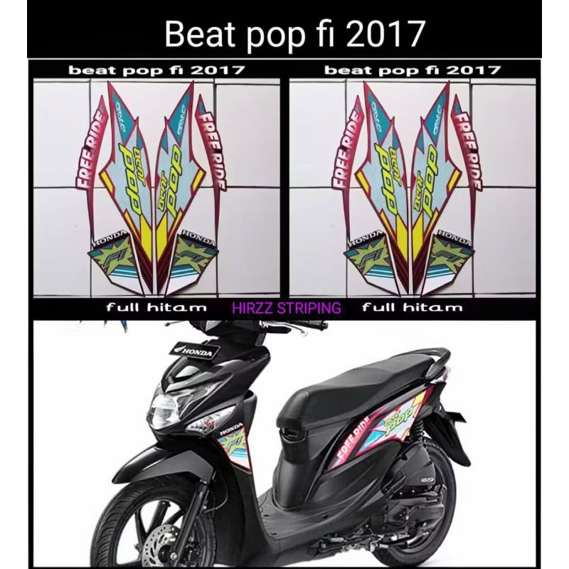 Jual STIKER STRIPING LIS LES POLET PLAT BODY MOTOR HONDA BEAT POP FI ...