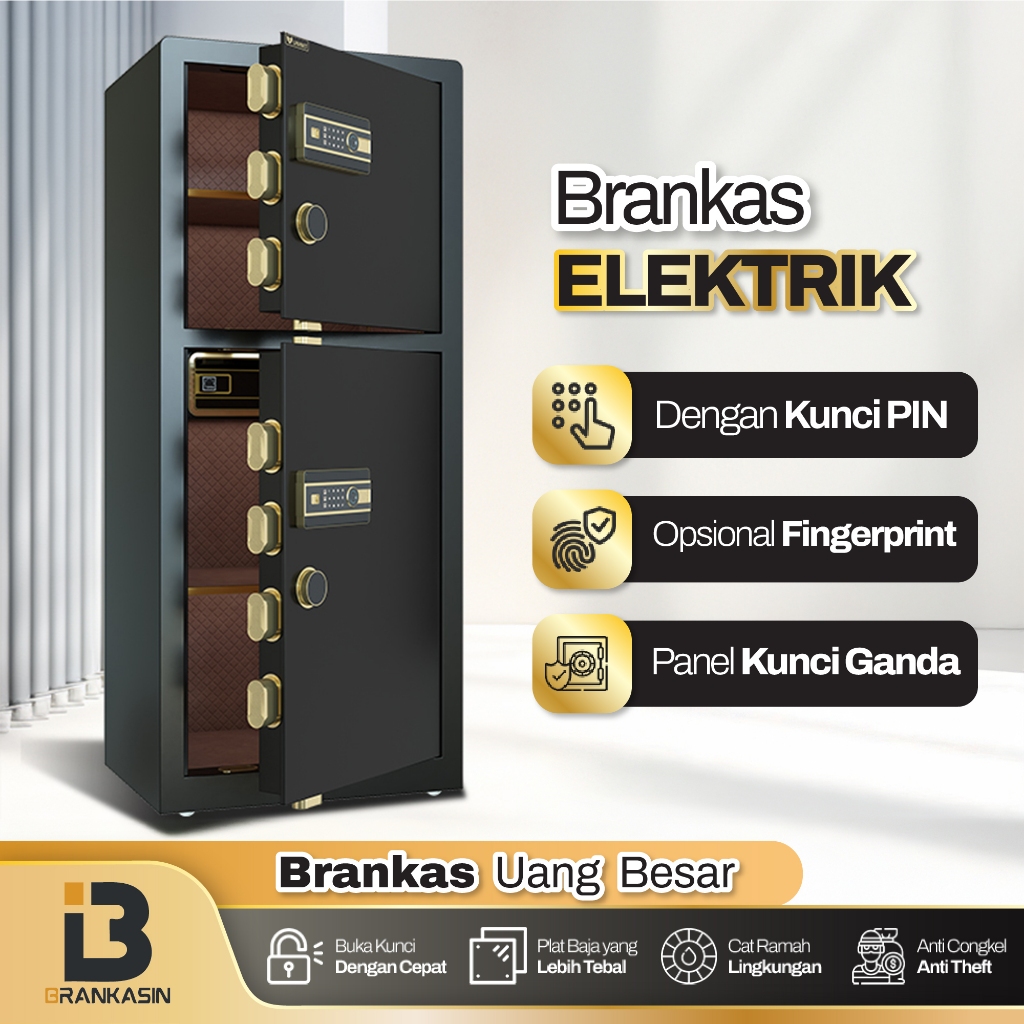 Jual Brankas Digital 150CM 1 & 2 Pintu Brangkas Uang Emas Dokumen ...