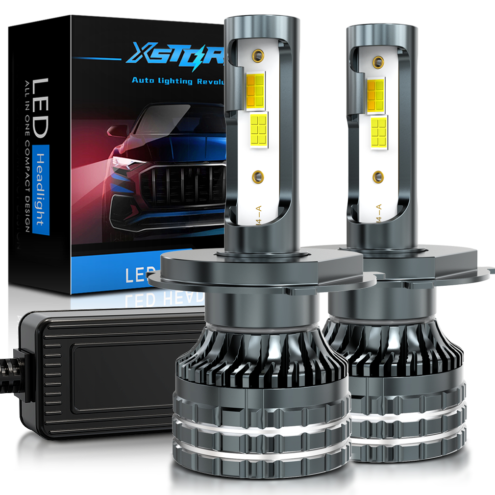 Jual XSTORM 2pcs Led Headlight Bulb 3 warna h4 h11 hb3 9005 Led Bulb 80W 20000LM Lampu Mobil ...