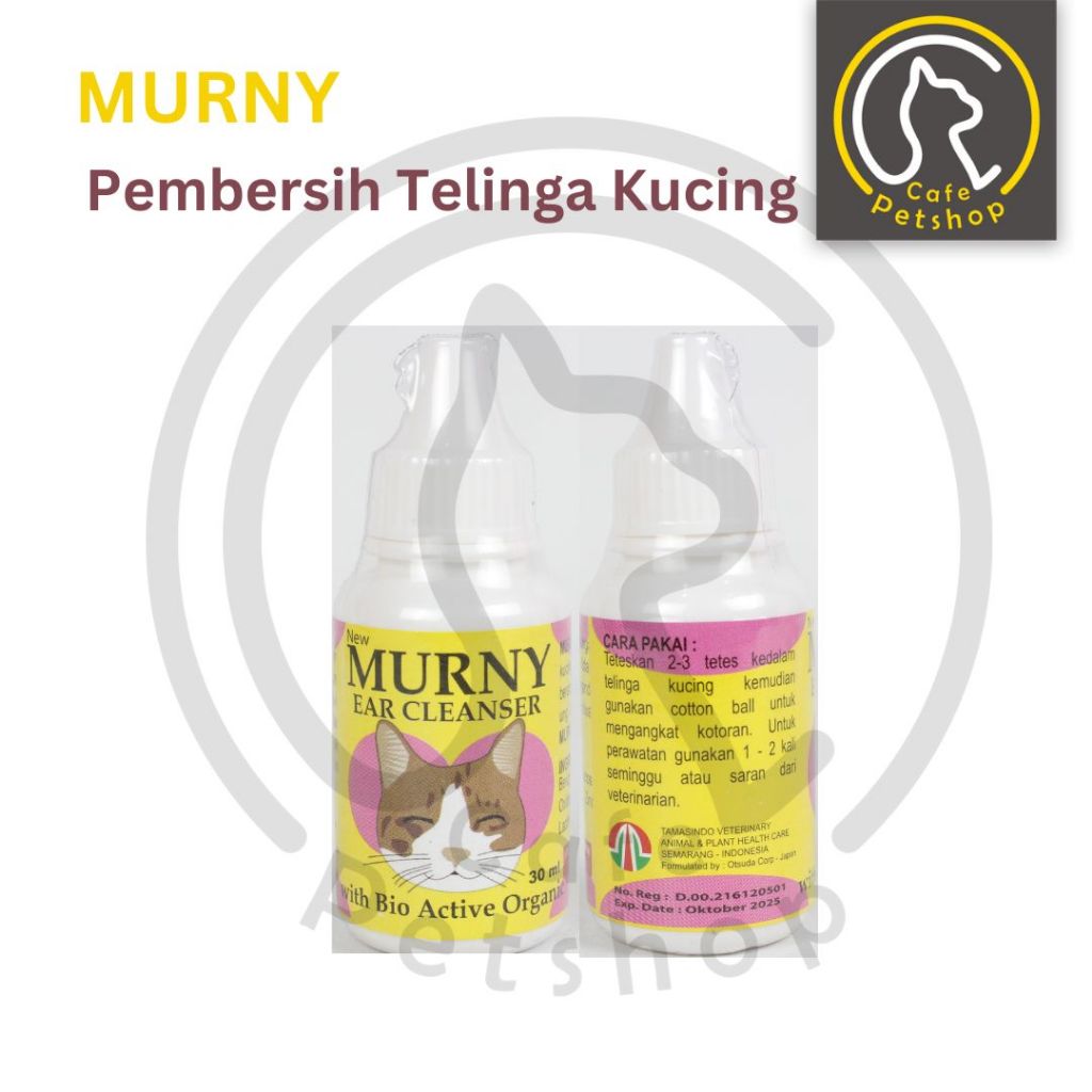 Jual Obat Tetes Telinga Kuping Kucing - Murny Pembersih Telinga Kucing ...