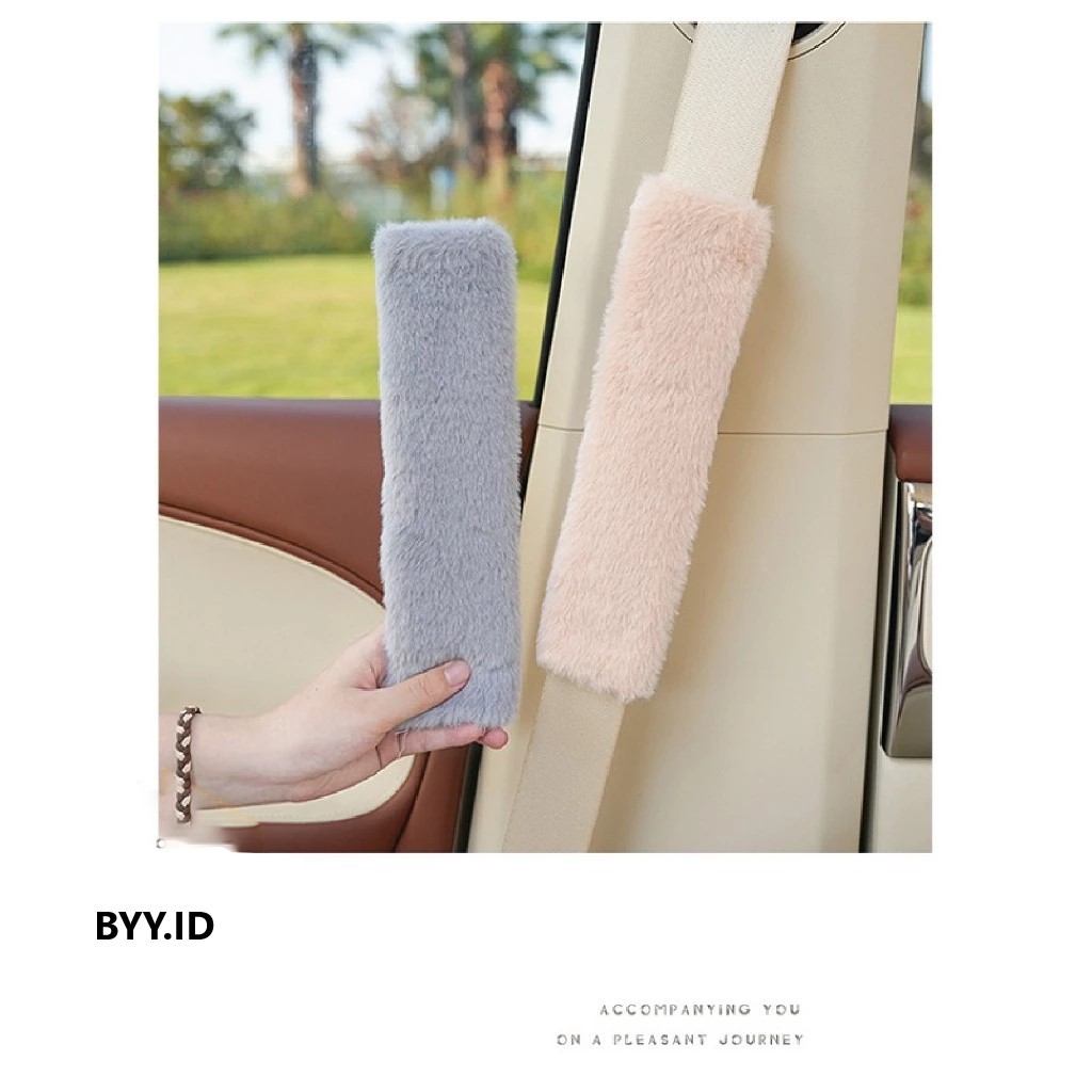 Jual Cover Seatbelt / Cover Sabuk Pengaman Mobil Bulu Premium (Polos ...