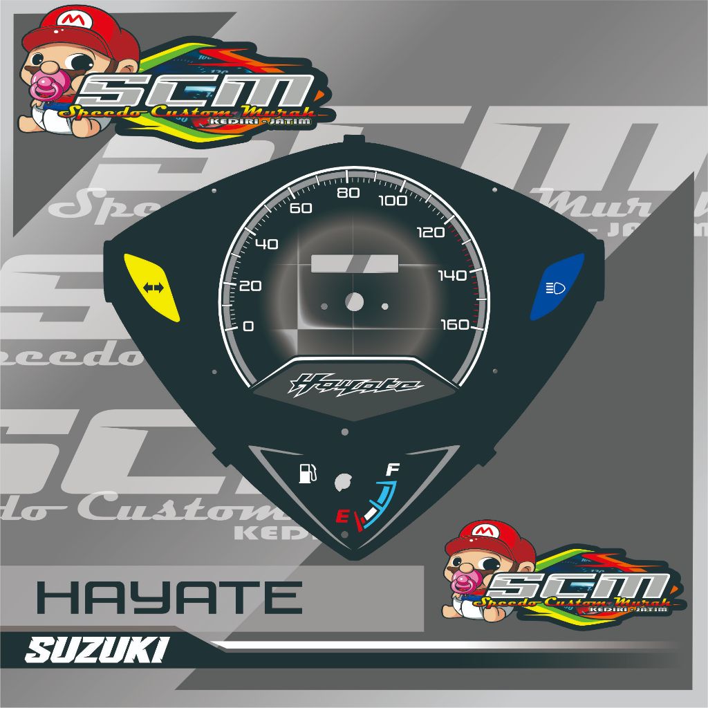 Jual PAPAN SPEEDOMETER CUSTOM SUZUKI HAYATE | Shopee Indonesia
