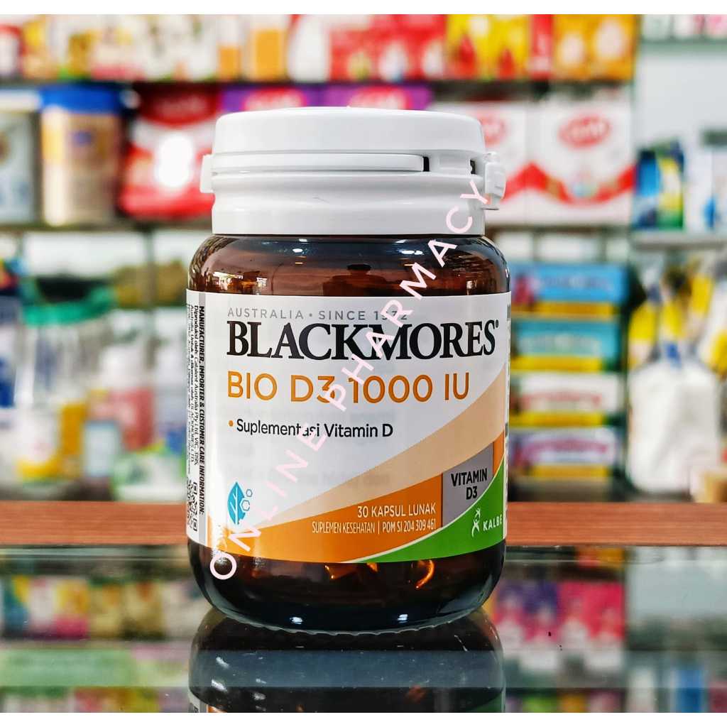 Jual Blackmores Bio D3 1000 IU 30 Kapsul - Suplementasi Vitamin D | Shopee Indonesia