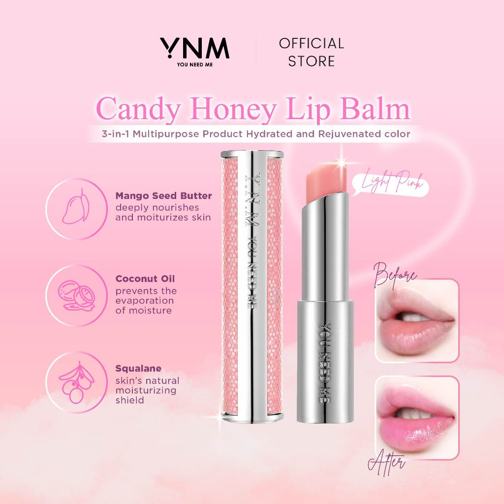 Jual YNM Candy Honey Lip Balm - Light Pink | Shopee Indonesia