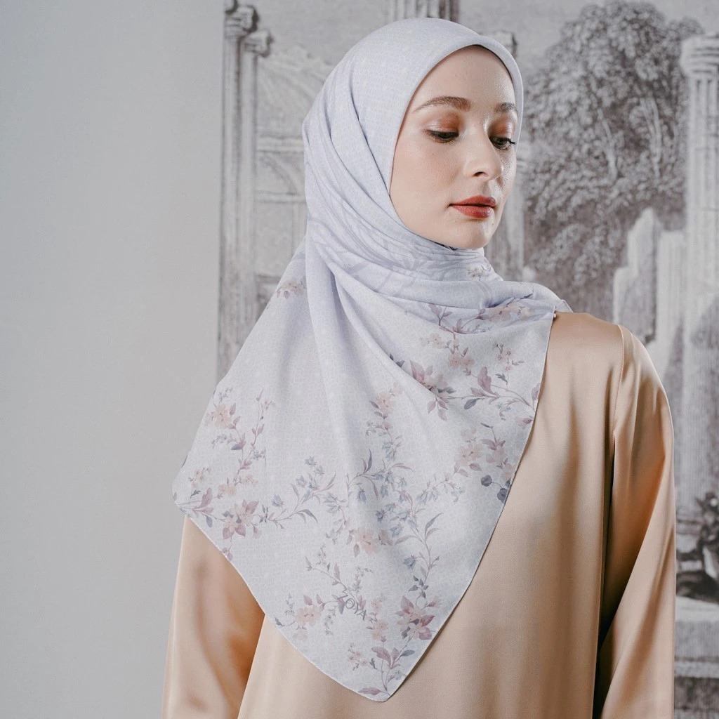 Jual Zoya Superstore Michelia Scarf - Kerudung Hijab Segiempat Motif With Pouch - Bahan Poly ...