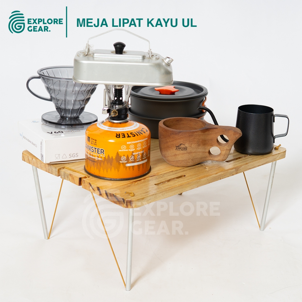 Jual Explore Gear-Meja Lipat Camping Meja Portable Meja Kayu Lipat ...