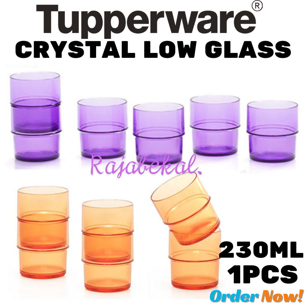 Jual PROMO Tupperware Crystal Low Glass 230ml ECER 1pcs | Shopee Indonesia