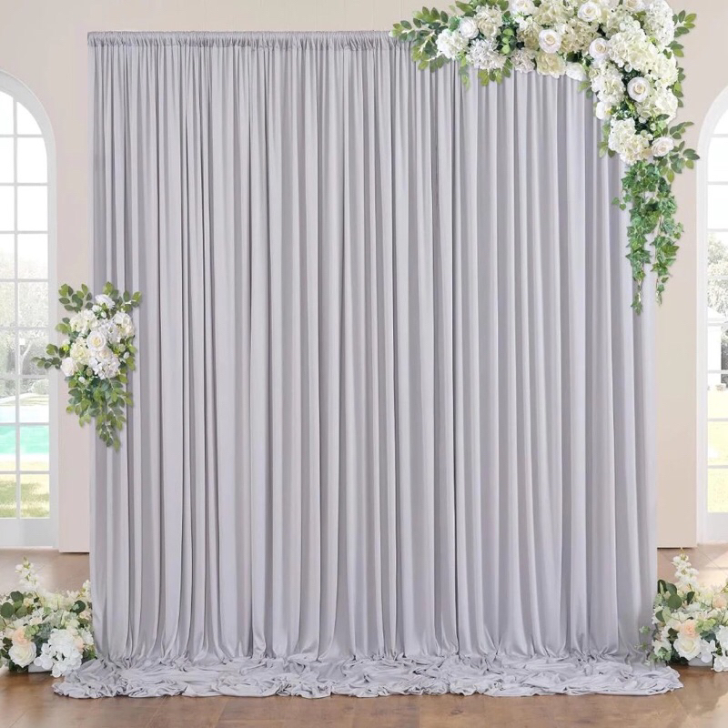 Jual Backdrop Dekorasi Pesta Wedding Lamaran Ulang Tahun Kain Hyget ...